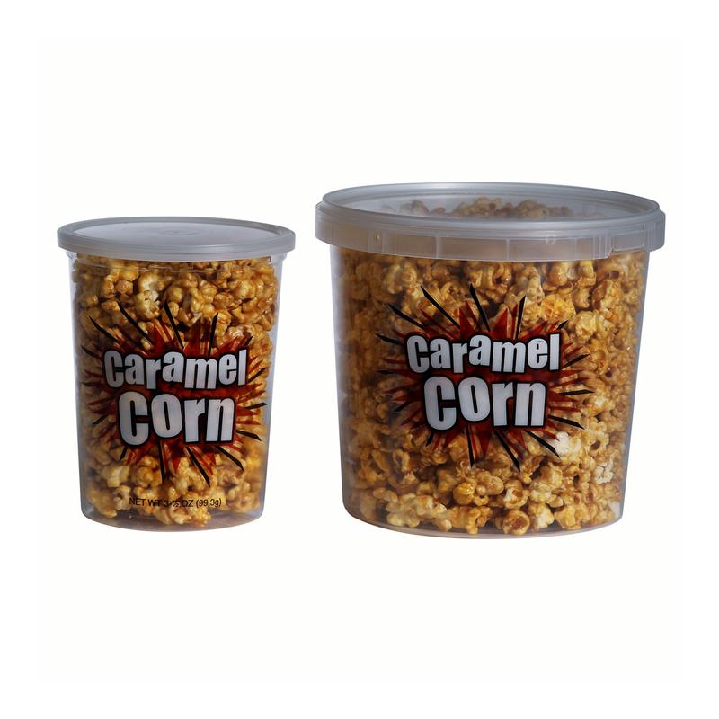 Stay-fresh Caramel Corn Container with Lid — Concessionaire.com