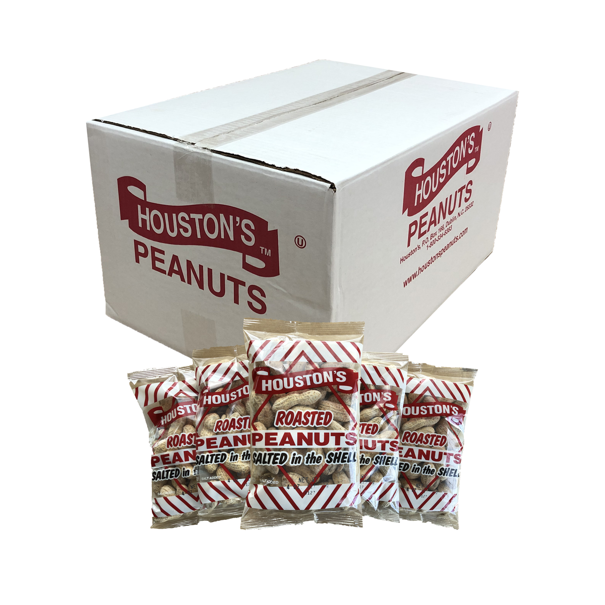 Houston's Roasted Peanuts, 4 oz Bag (Case of 60) — Concessionaire.com