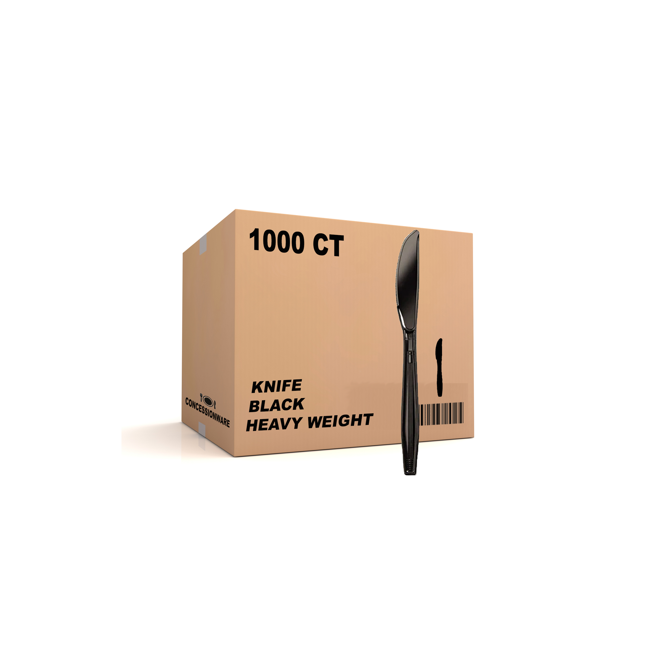 Black Heavy Weight Disposable Knife — Concessionaire.com